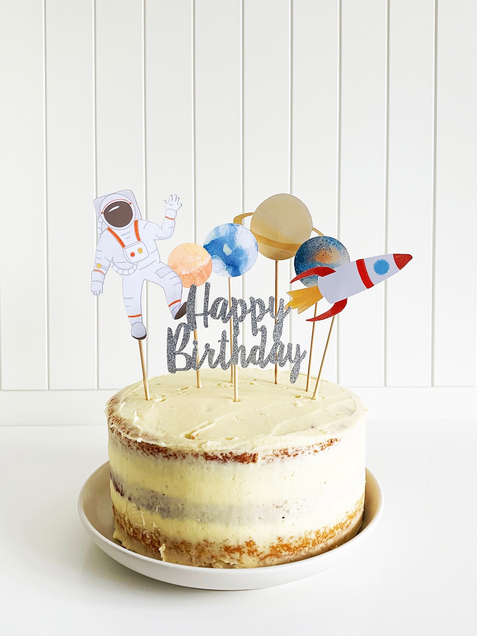 Space Themed Cake Toppers / Space Topper /planet Cake Topper / - Etsy UK