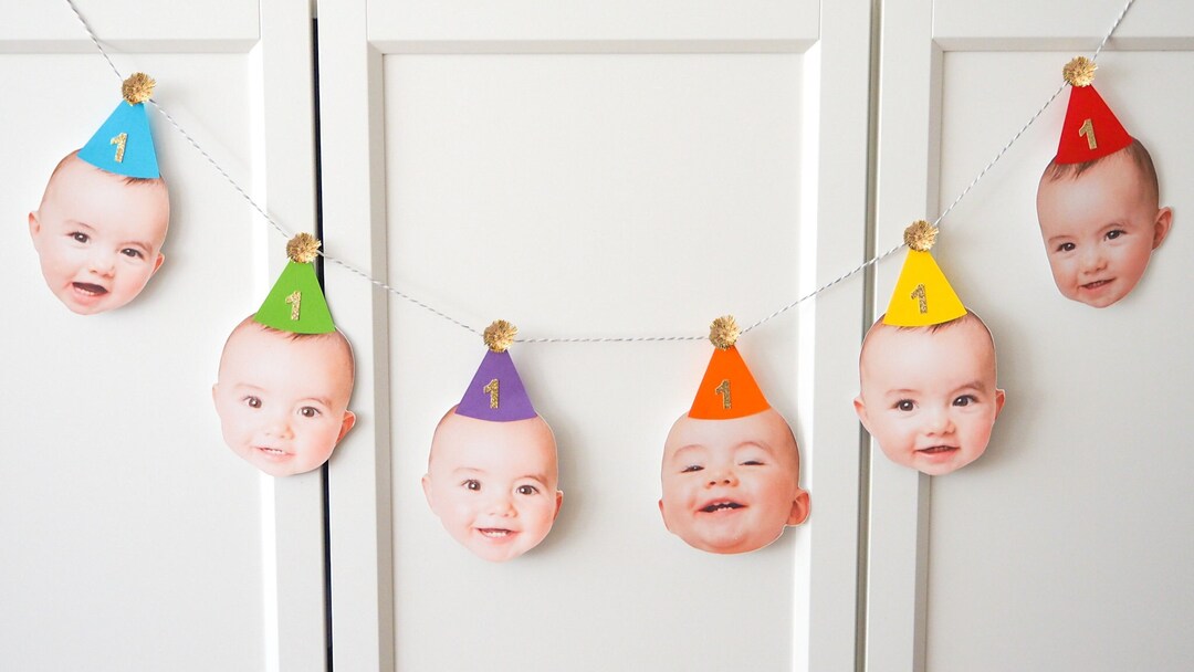 Personalised Face Banner / Birthday Banner / Banner/ Birthday ...