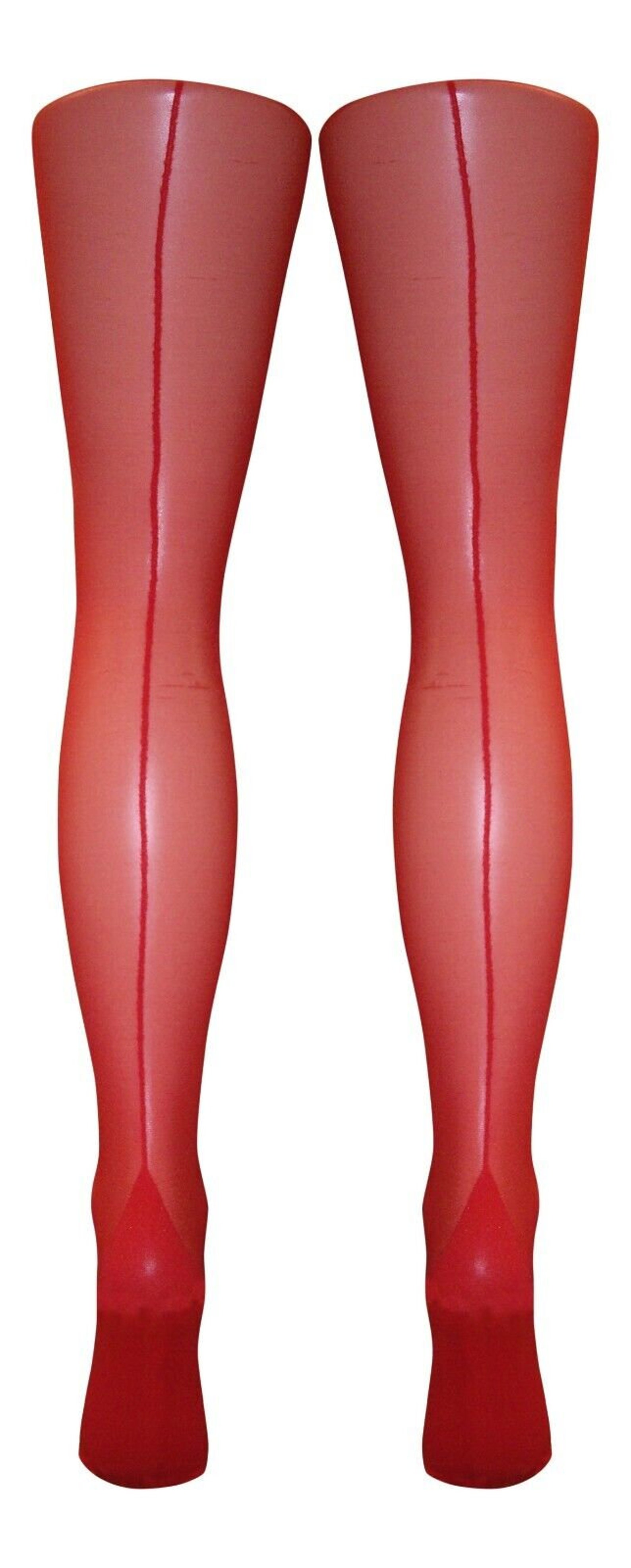 Stiletto Seam & Heel Stockings XL 5 Colours made in Italy - Etsy