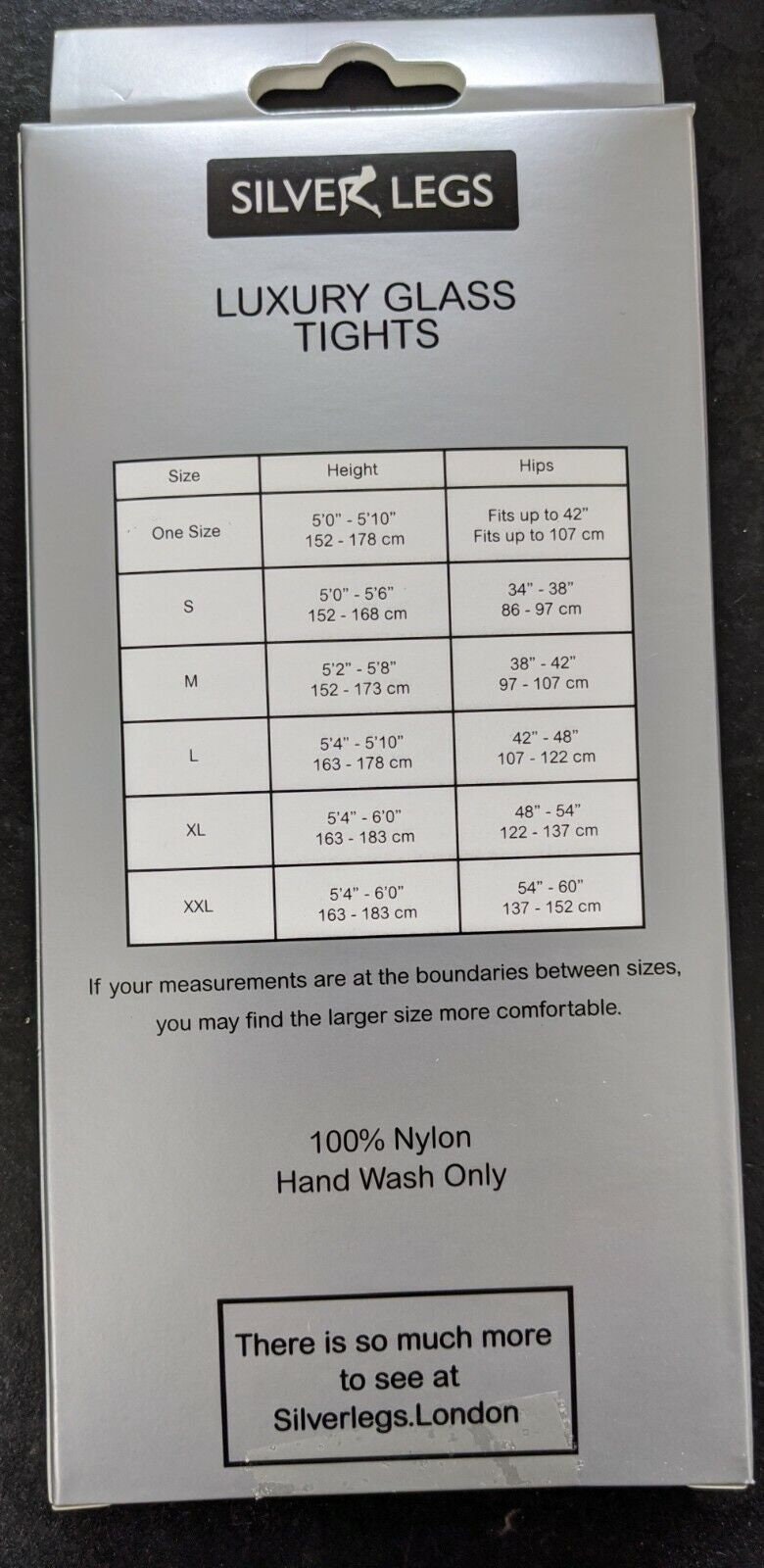 Silver Legs Ultra Sheer Glass Translucent Italian Tights O/S & XL 5 ...