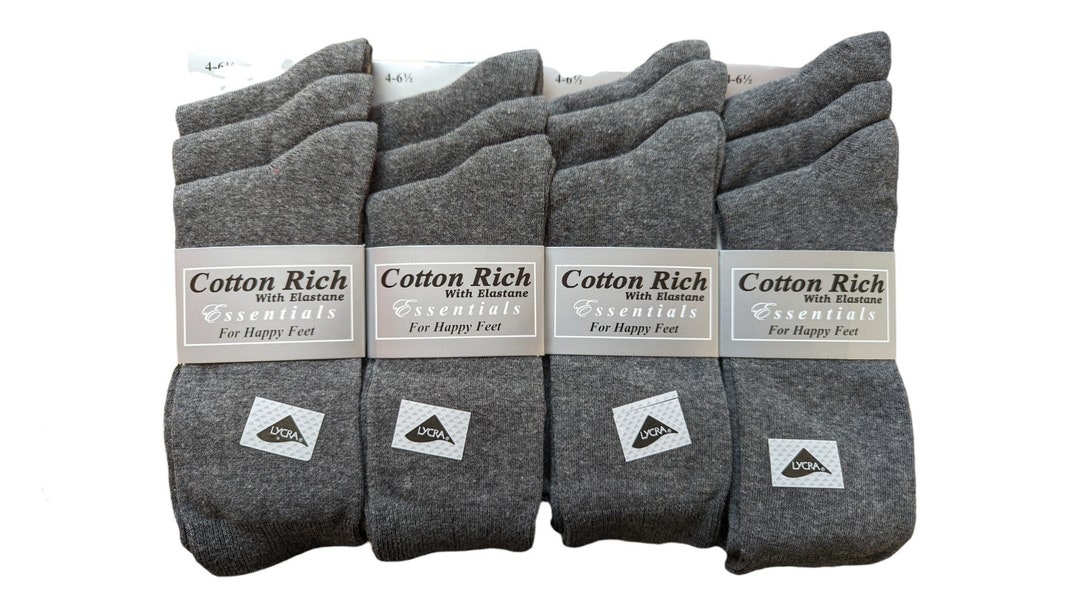 Cotton Ankle School Socks (3 Pair Pack) - Etsy