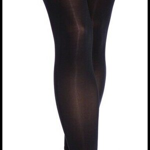 Silver Legs Italian 50 Denier Semi-opaque Footless Tights one - Etsy