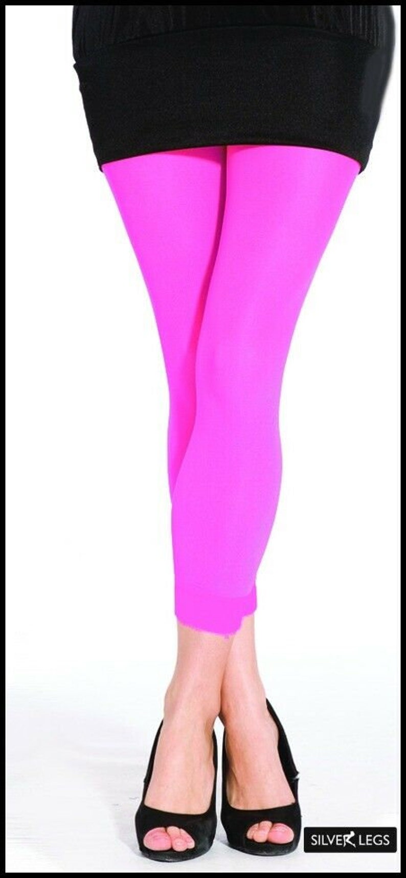 Silver Legs Italian 50 Denier Semi-opaque Footless Tights one - Etsy