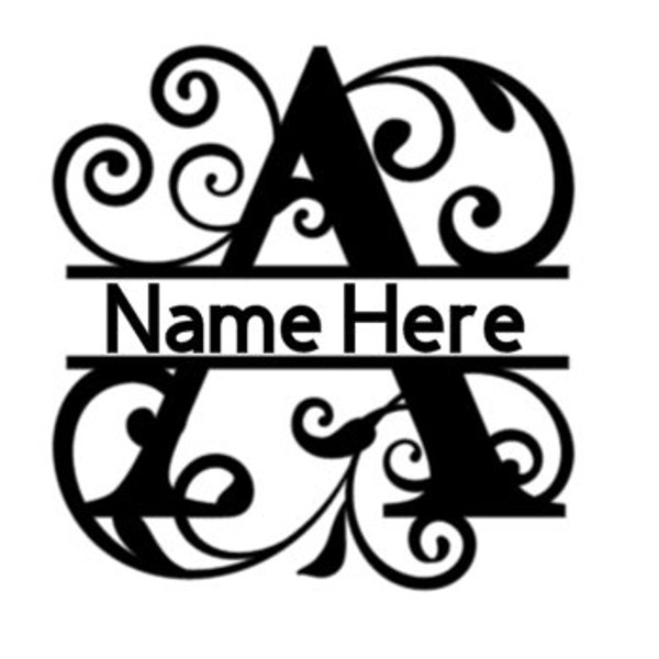 Monogram Decal - Etsy