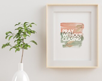 Pray without ceasing | Etsy