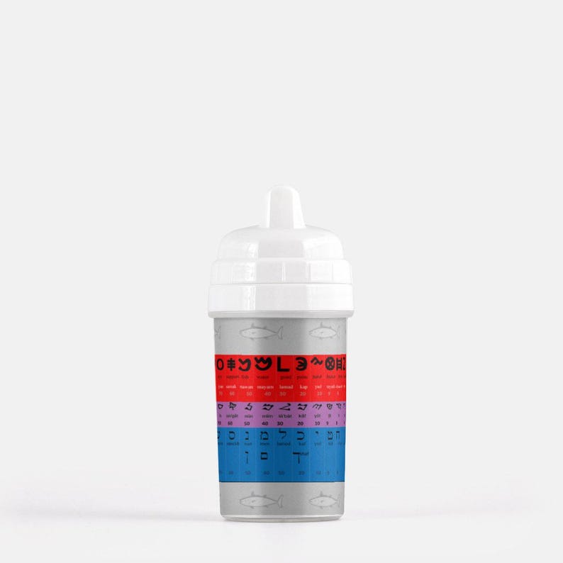 Hebrew Alphabet Number Sippy Cup Ancient Paleo Hebrew Israelite ...