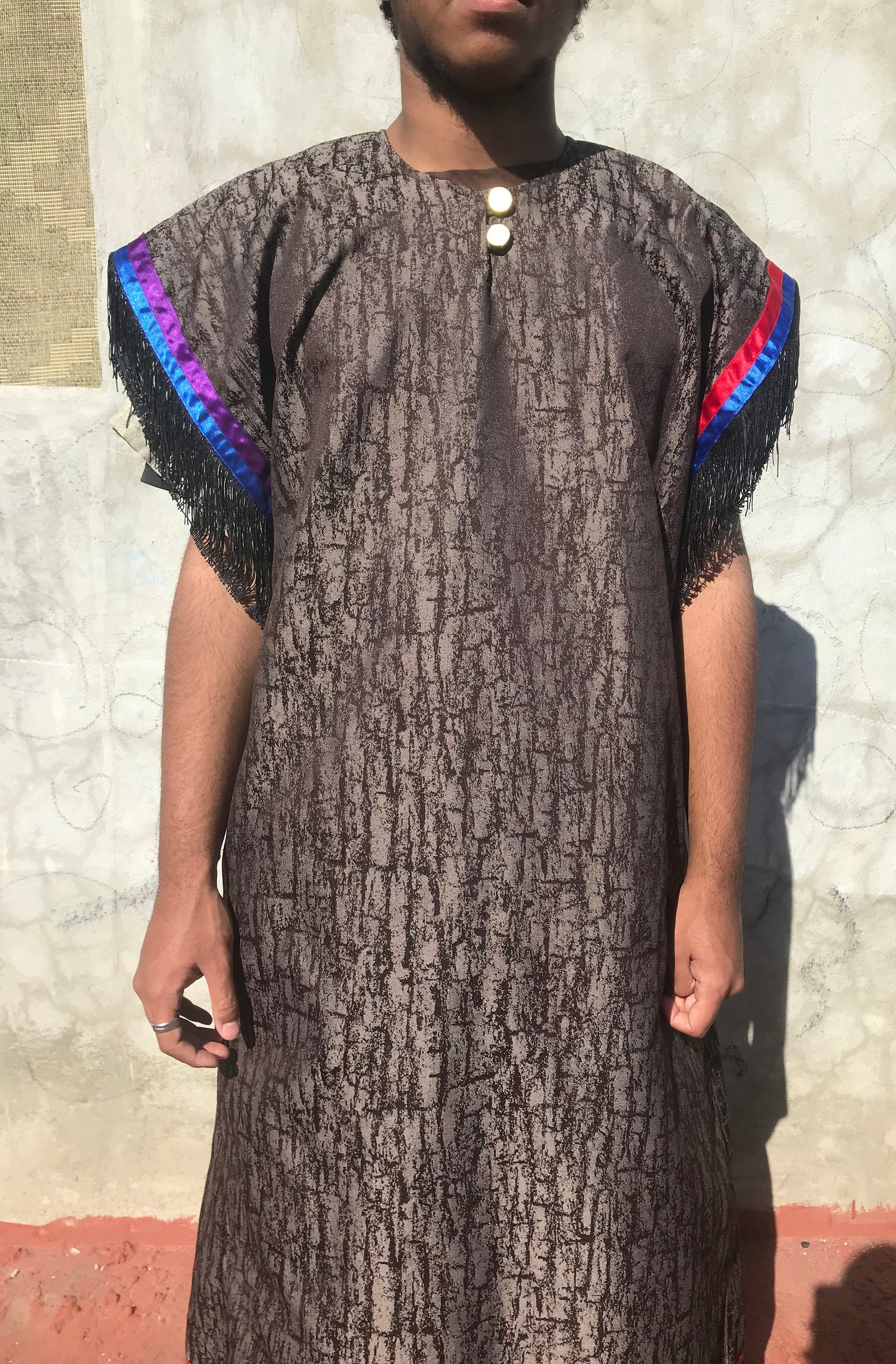 Stylized Military Inspired Camouflage Hebrew Israelite Sleeveless Tunic ...