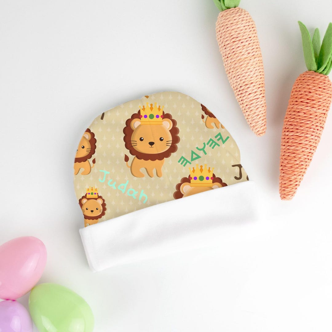 Judah Infant Beanie Hat Cap Yahwadah King Lion Ancient Paleo Hebrew ...