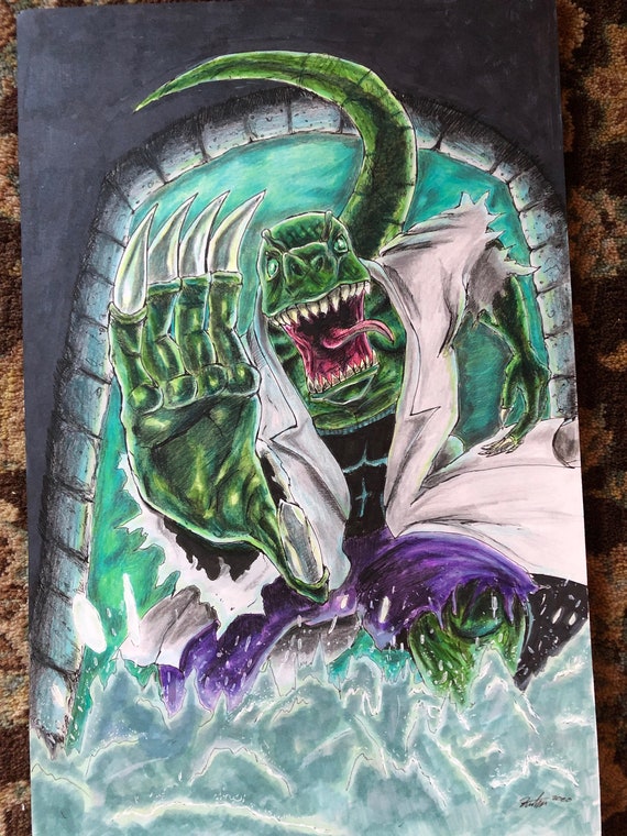 Spider-man 4 Fan Film Concept Art: the Lizard - Etsy