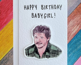 Pedro Pascal Birthday Card Pedro Pascal Daddy Card - Etsy UK