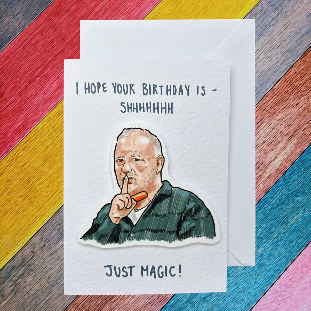 Bob Mortimer | Just Magic | Handcrafted Birthday Card - Etsy