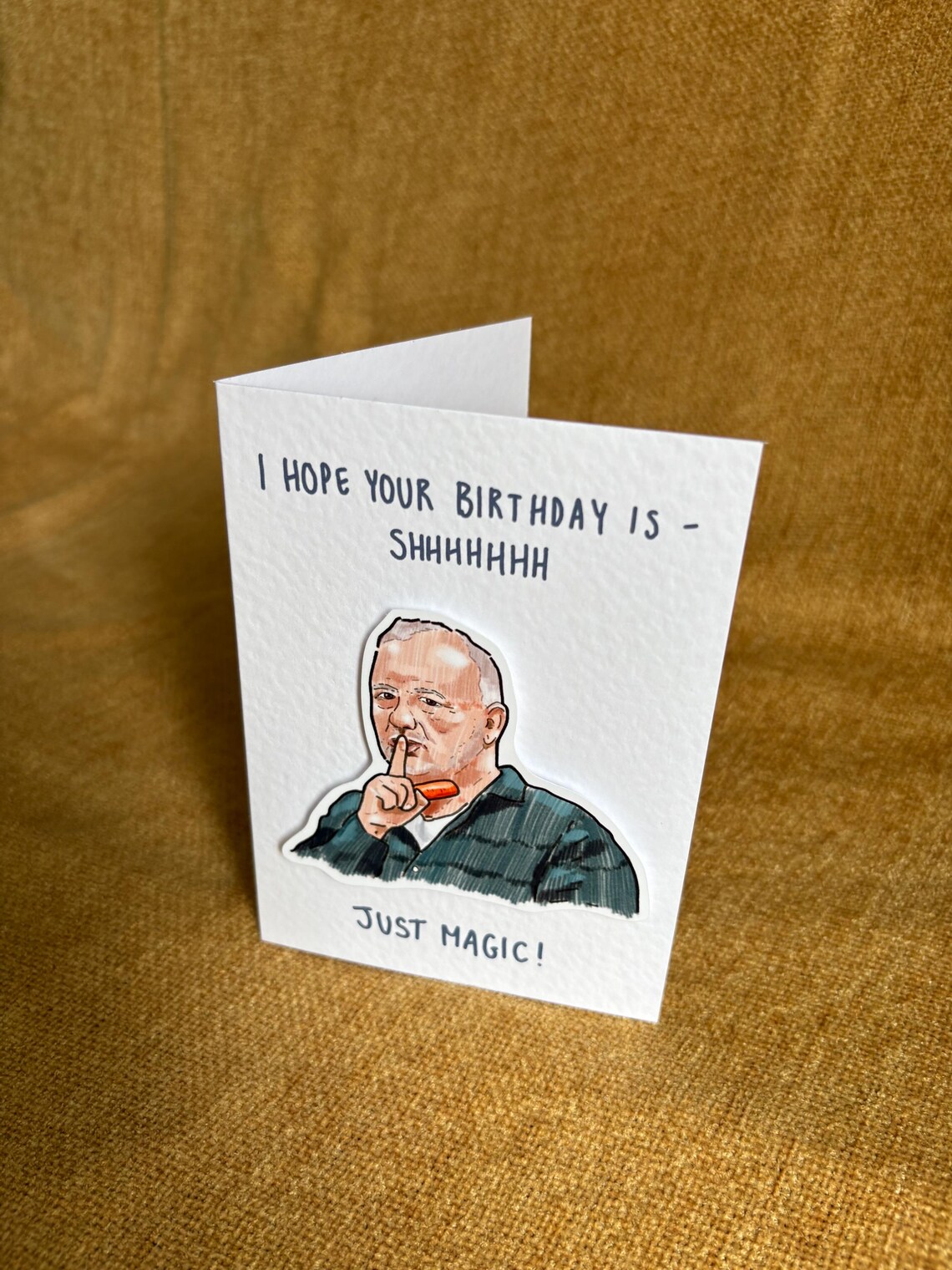 Bob Mortimer | Just Magic | Handcrafted Birthday Card - Etsy