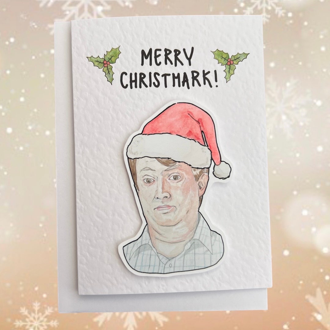 Mark Corrigan | Handcrafted Peep Show Christmas Card - Etsy