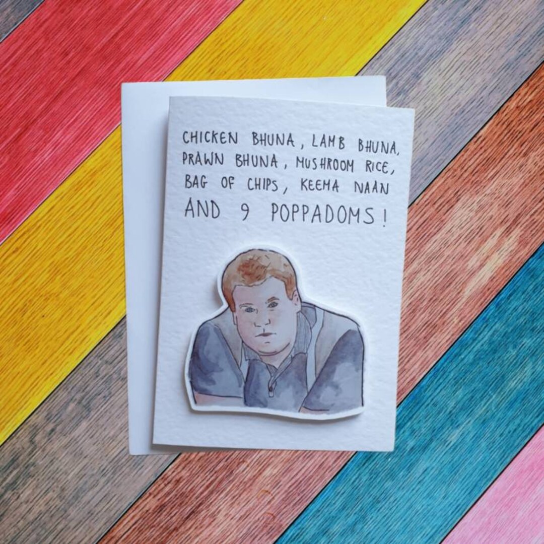Smithy | Indian Order | Gavin & Stacey | Handcrafted Greeting Card - Etsy