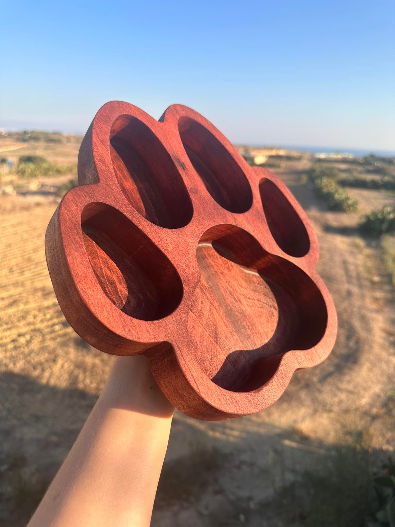 Wooden Paw Bowls - Etsy
