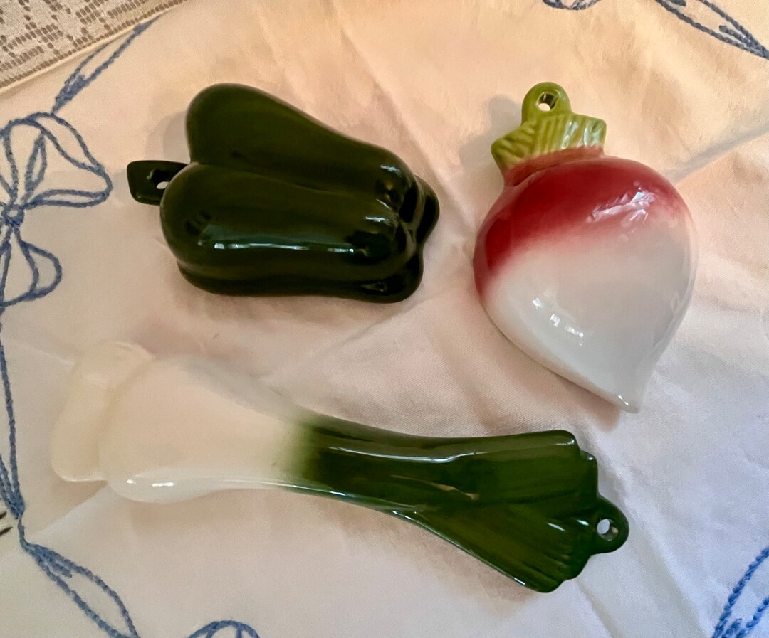 Vintage AVON Measuring Vegetables Set of 3 Ceramic Kitchen Décor ...