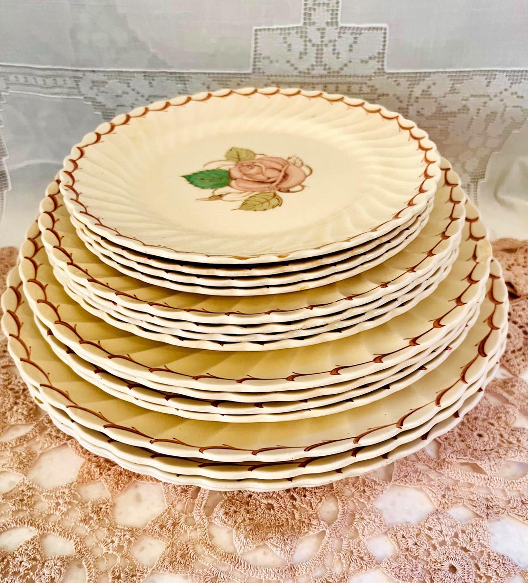 Rare Susie Cooper Dish Set ~ 1920's Patricia Pattern ~ Art Deco - Etsy