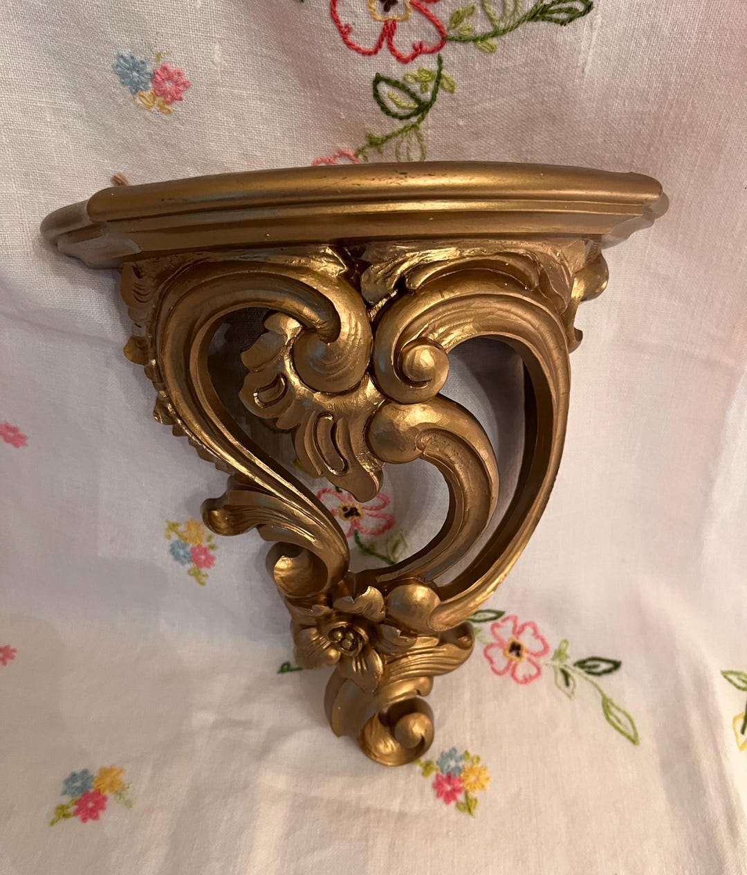 Gold Gilt Scroll Wall Shelf ~ Syroco USA ~ Hollywood Regency Style - Etsy