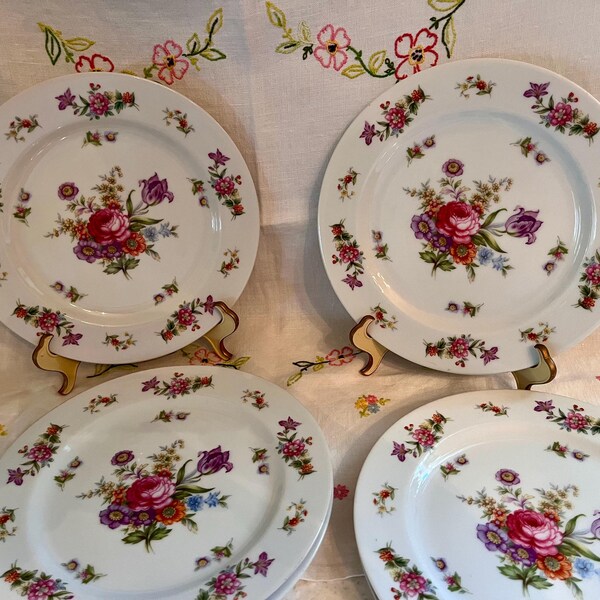Floral China Plates - Etsy