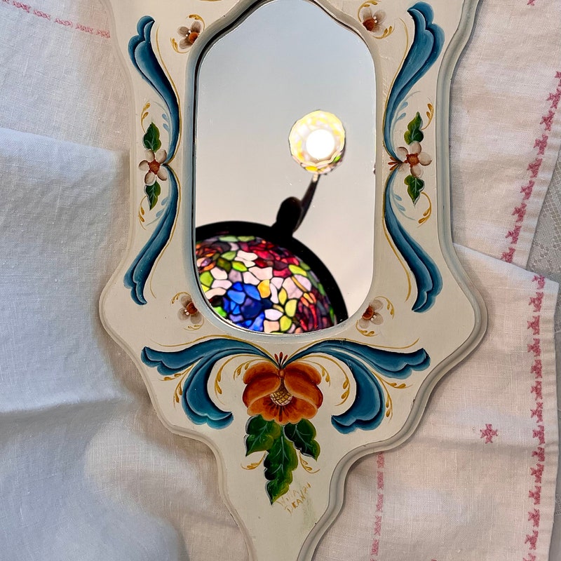 Hand Painted Mirror - Etsy