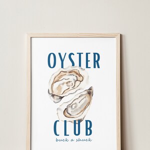 Oyster Art Prints Instant Download Oysters and Wine Print Oyster Print ...