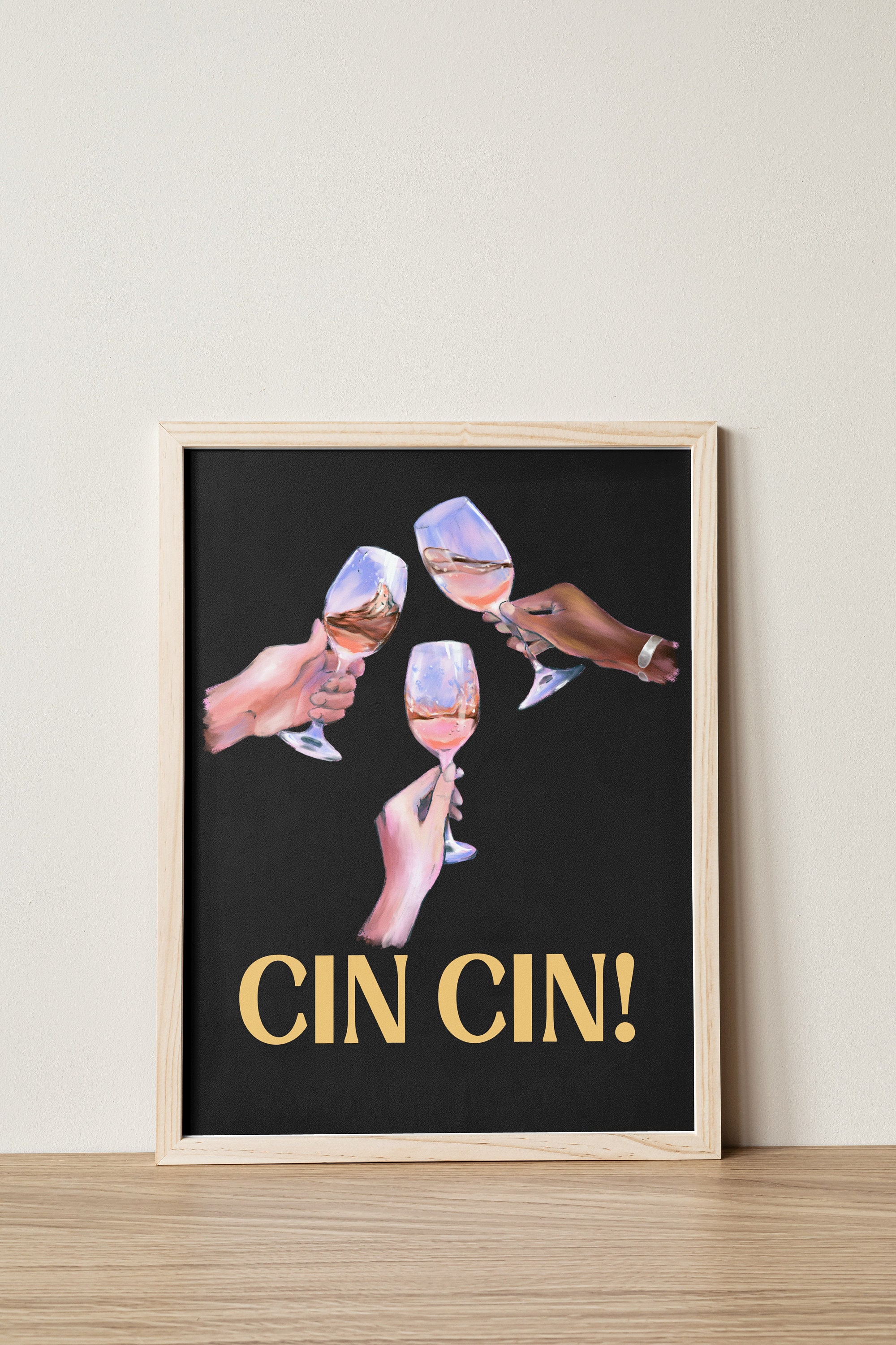 Printable Bar Art Work Cin Cin Print Download Cheers Wall Art Cheers in ...