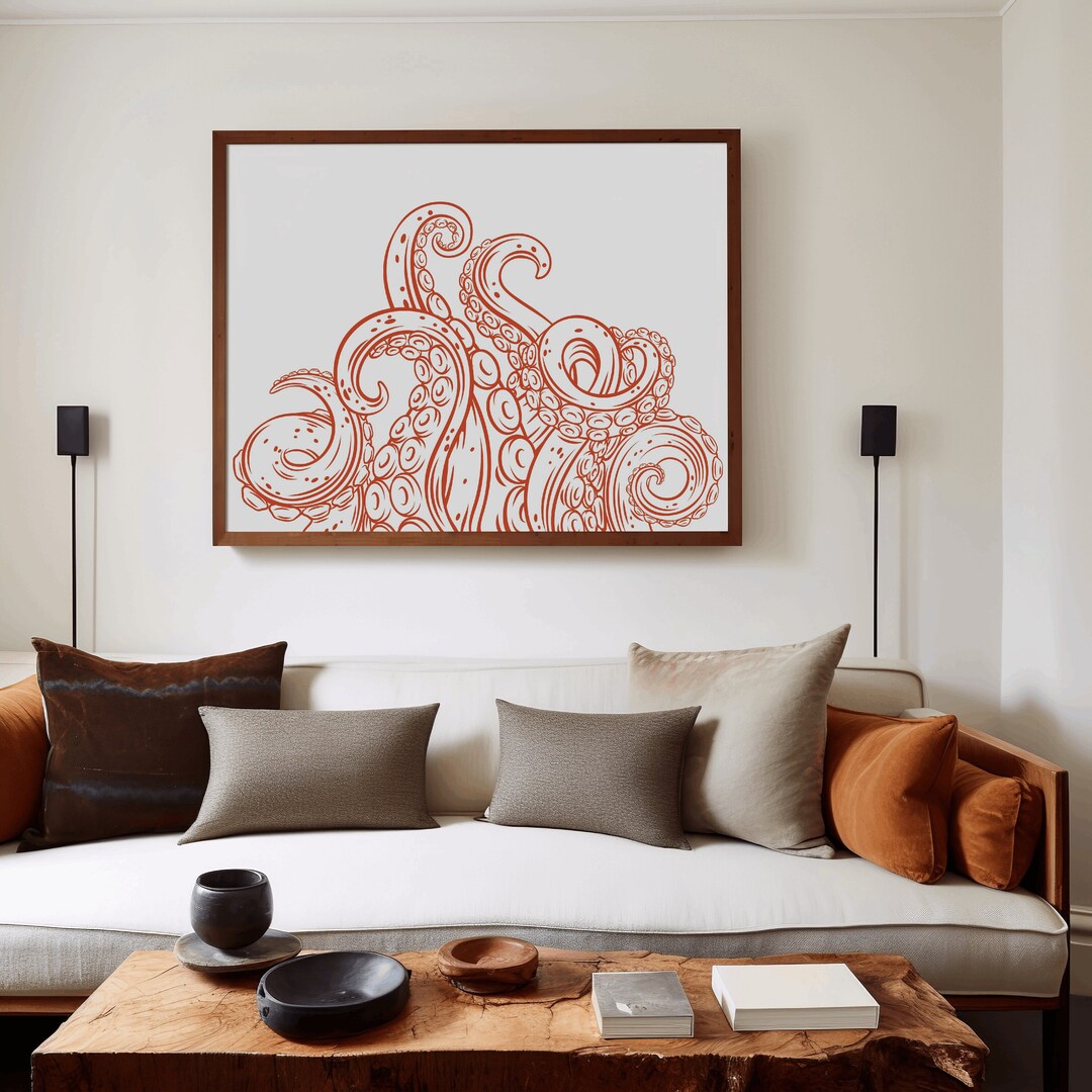 Octopus Tentacles Digital Download, Octopus Art Work, Octopus Bathtub ...