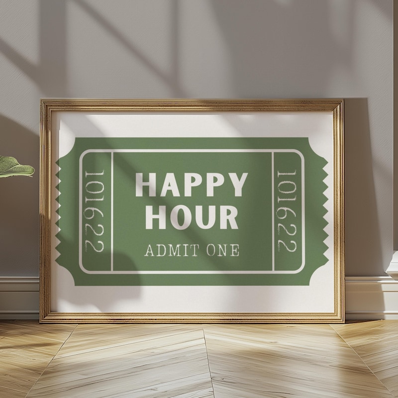 Happy Hour Club Vintage Sign - Etsy