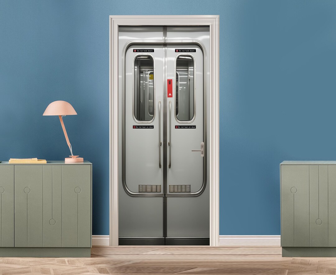NY Metro Carriage Door Sticker, New York Subway Car Door Self-adhesive ...