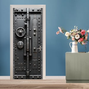 Metal Bank Door Sticker, Safe Door Self-adhesive, Safe Peel &steek ...