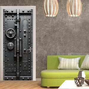 Metal Bank Door Sticker, Safe Door Self-adhesive, Safe Peel &steek ...