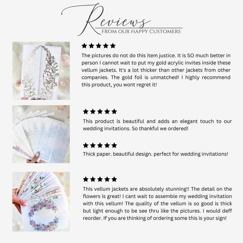 Lavender Floral Vellum Jacket, DIY Wedding Invitation Sleeve 5x7 - Etsy