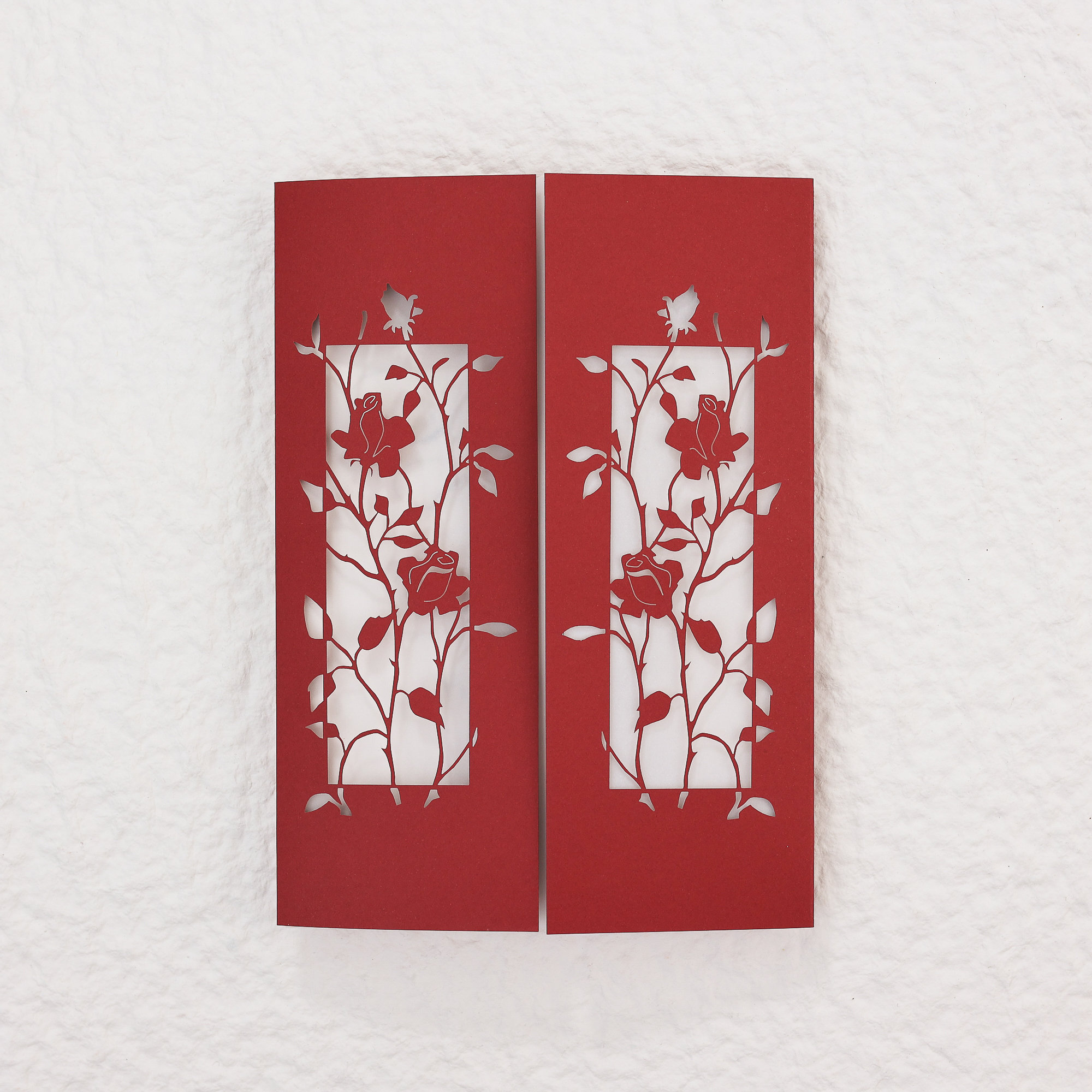 Laser Cut Covers With Roses Motif for 5x7 Card, DIY Invitation, Wedding ...