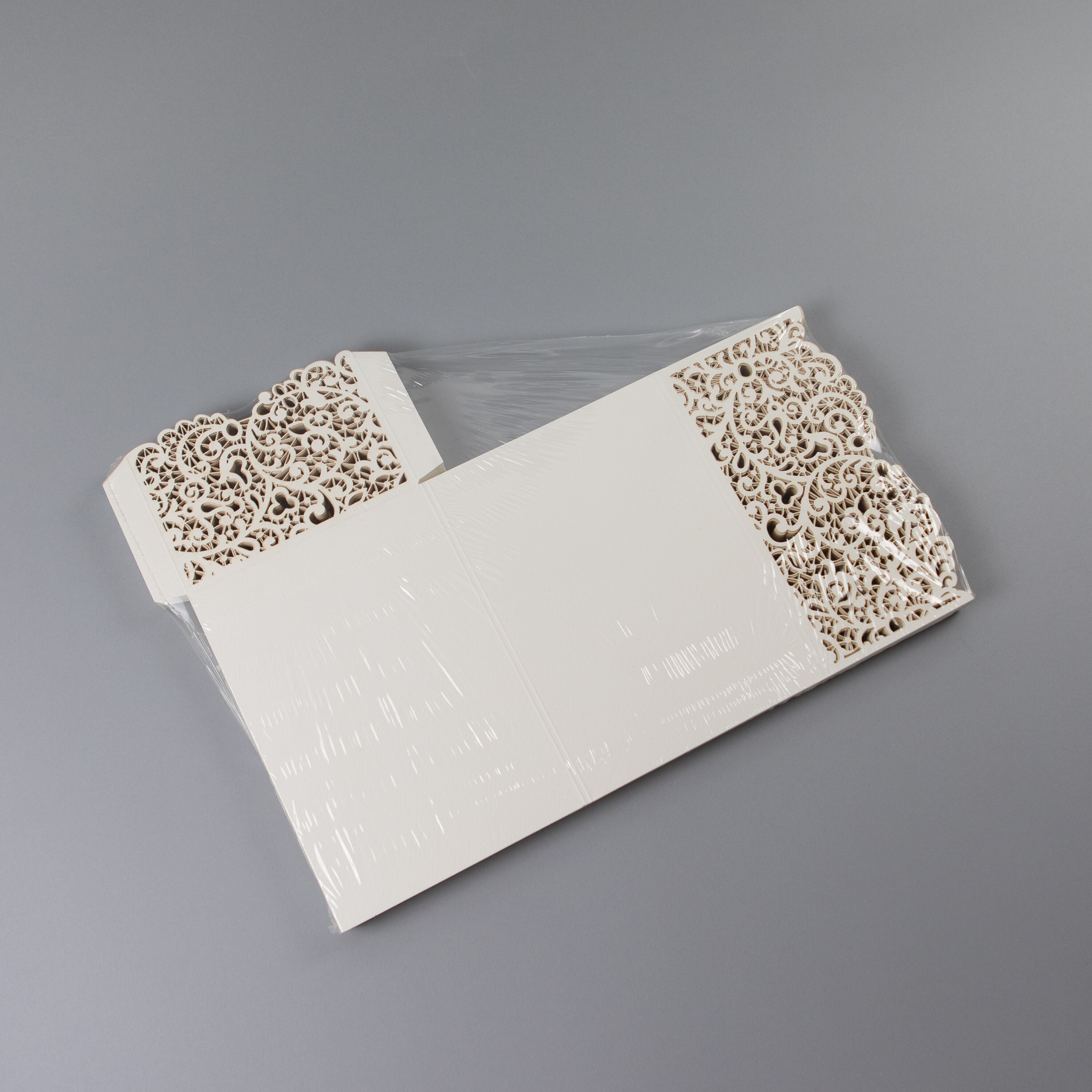 Ivory Wedding Invitations With Envelopes Elegant Lace | Etsy