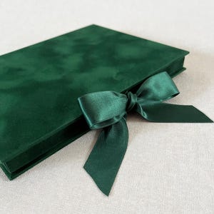 Emerald Velvet Wedding Invitations Box, Green Velvet Box for 5x7" Party ...