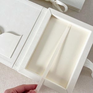 Velvet Box for 5x7" Party Invitations, Ivory Velvet Wedding Invitations ...