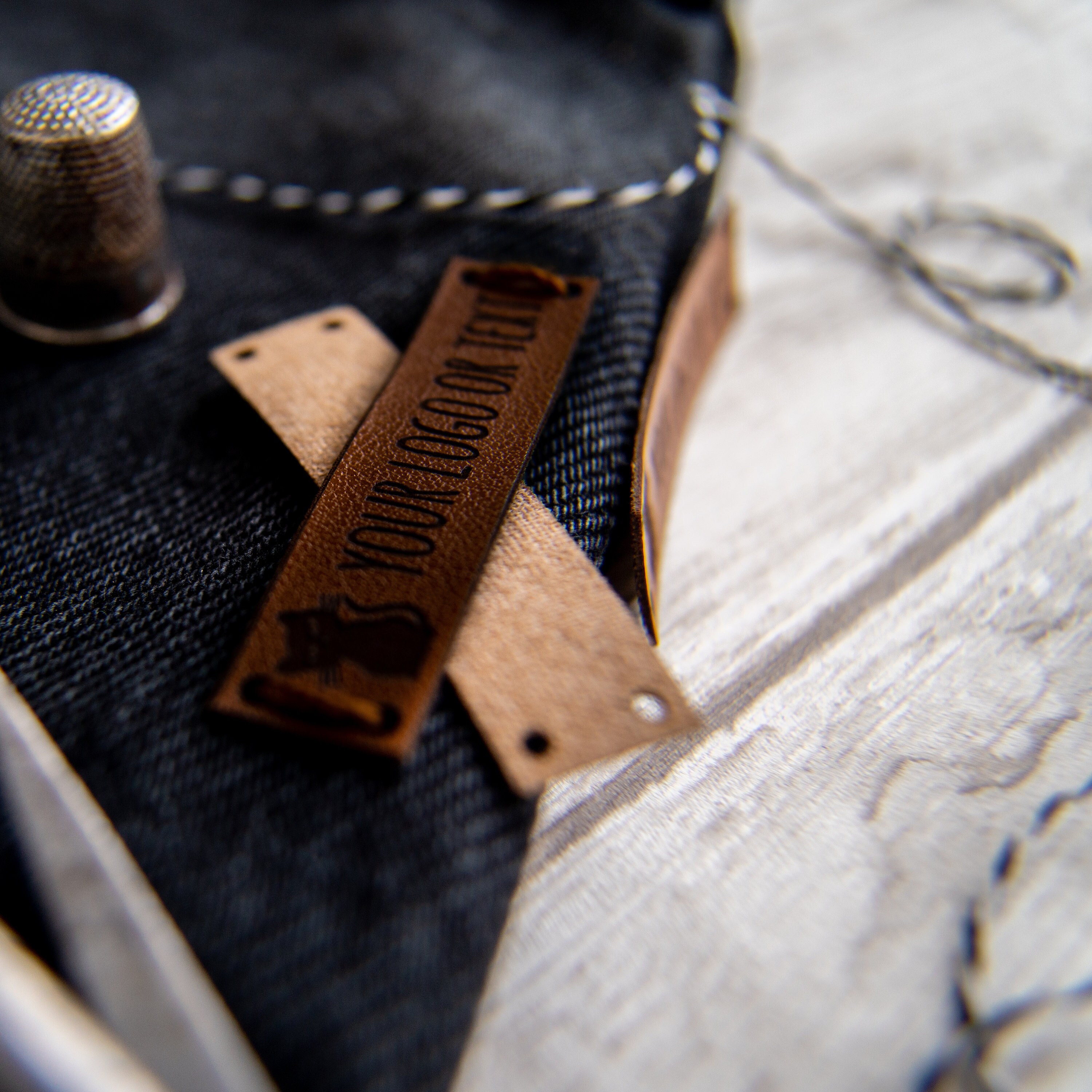 Personalized Labels With Your Logo and Text Pack of Faux - Etsy