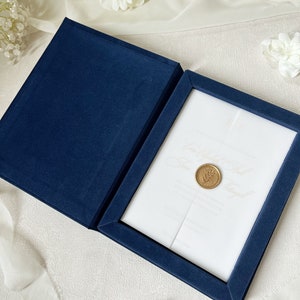 Luxury Wedding Invitation Box With Custom Wedding Logo or Wedding ...