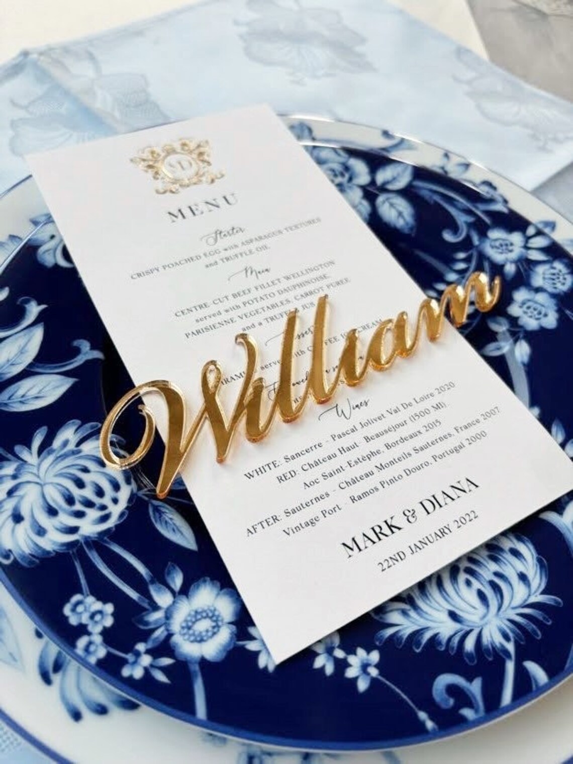 Wedding Place Cards for Table Decoration, Acrylic Name Plate Tag ...