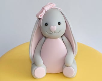 Fondant Bunny Topper | Etsy