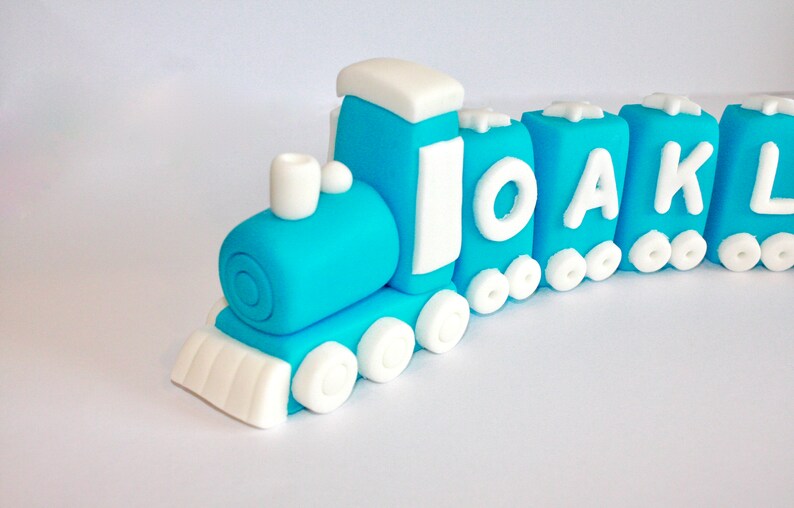 Fondant Train Cake Topper Sugar Paste Vehicle Train Topper - Etsy UK