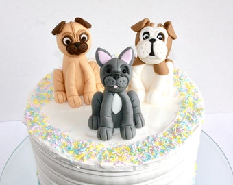 Dog Cake Topper - Etsy
