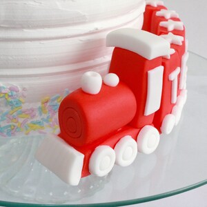 Fondant Train Cake Topper Sugar Paste Vehicle Train Topper - Etsy UK