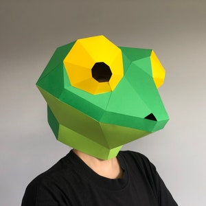 DIY Frog Mask: Craft Your Own With a Low Poly Template and Easy ...