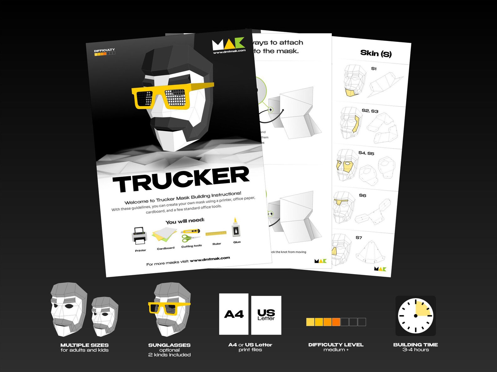 DIY Trucker Mask: Craft Your Own Funny Character With a Low Poly ...