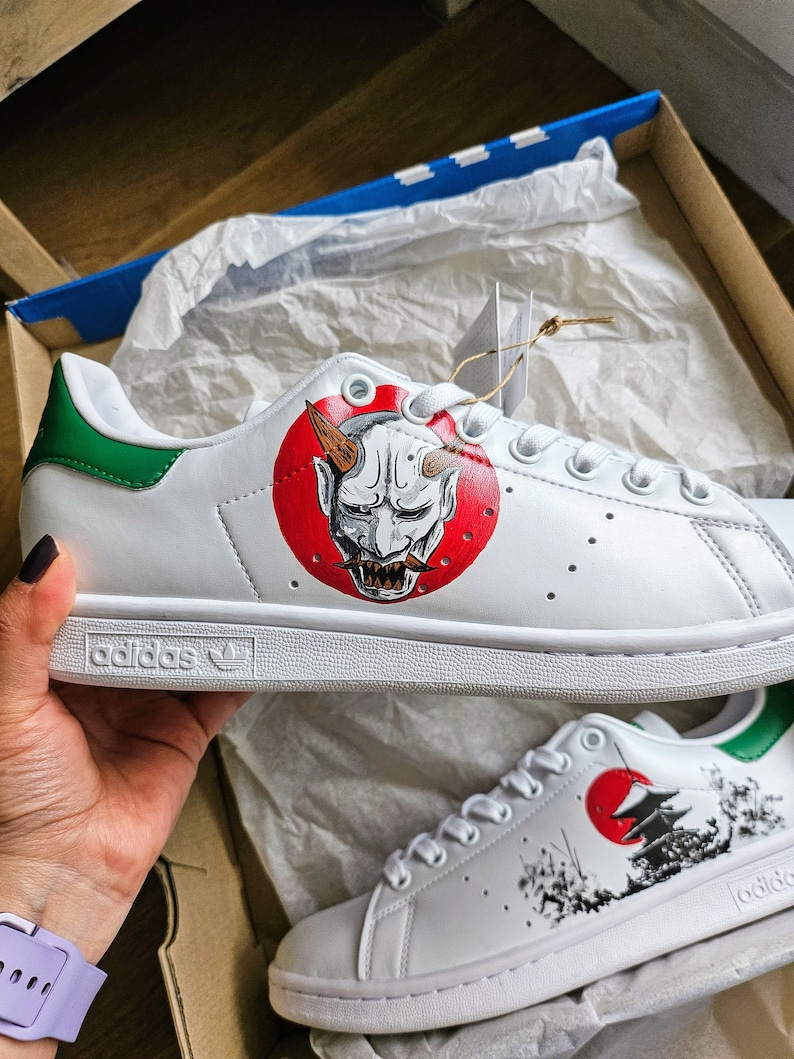 Custom Adidas Stan Smith | Nike Air Force 1 - Custom Shoes - Hand ...