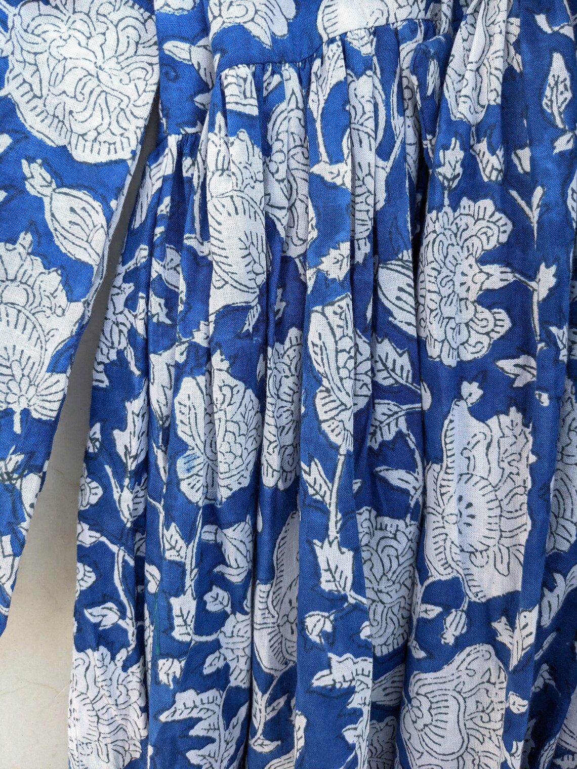 Hand Block Printed Dress Summer Dress Cotton Dress Floral - Etsy