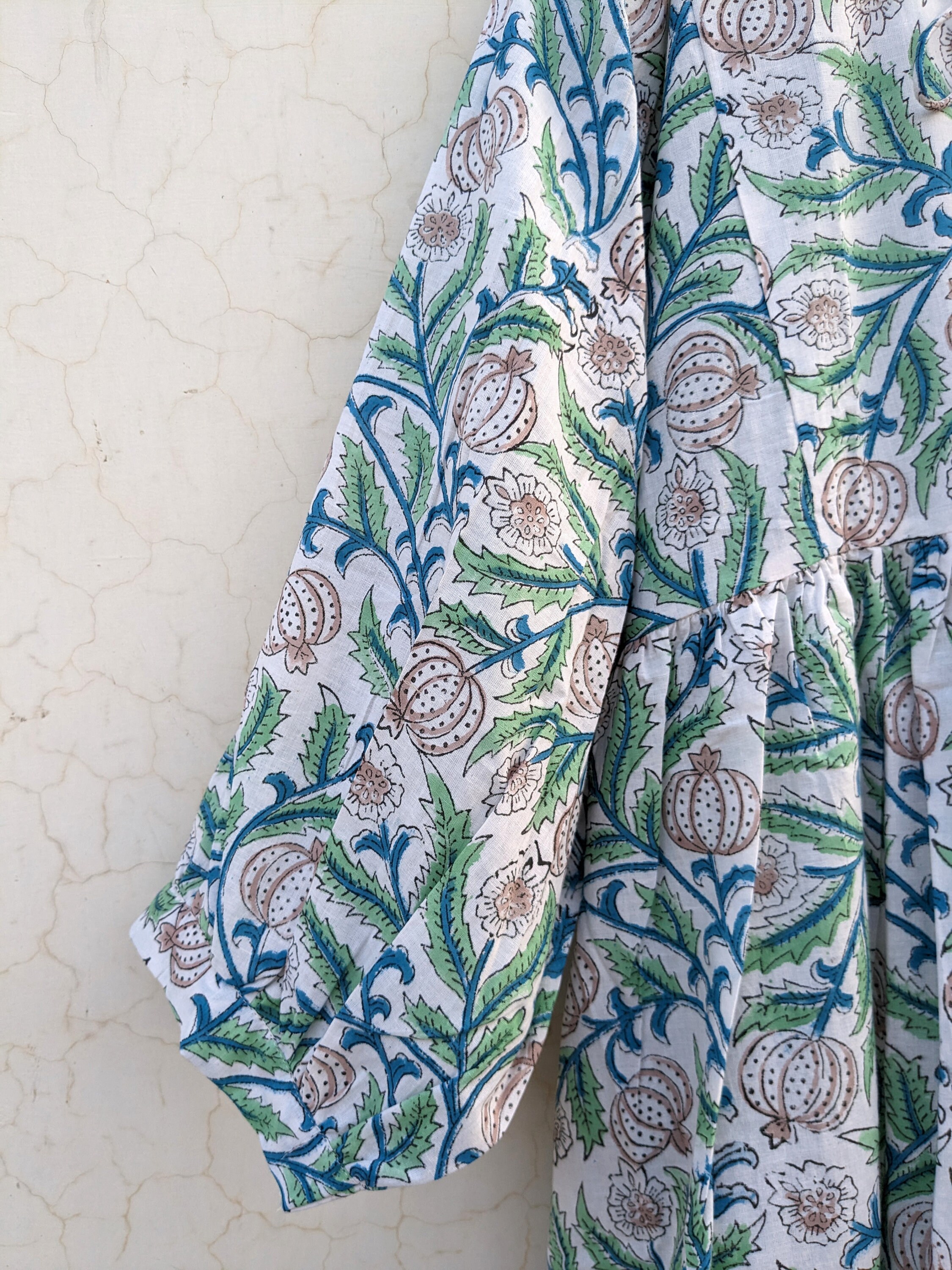 Hand Block Printed Dress Summer Dress Cotton Dress Floral Print ...