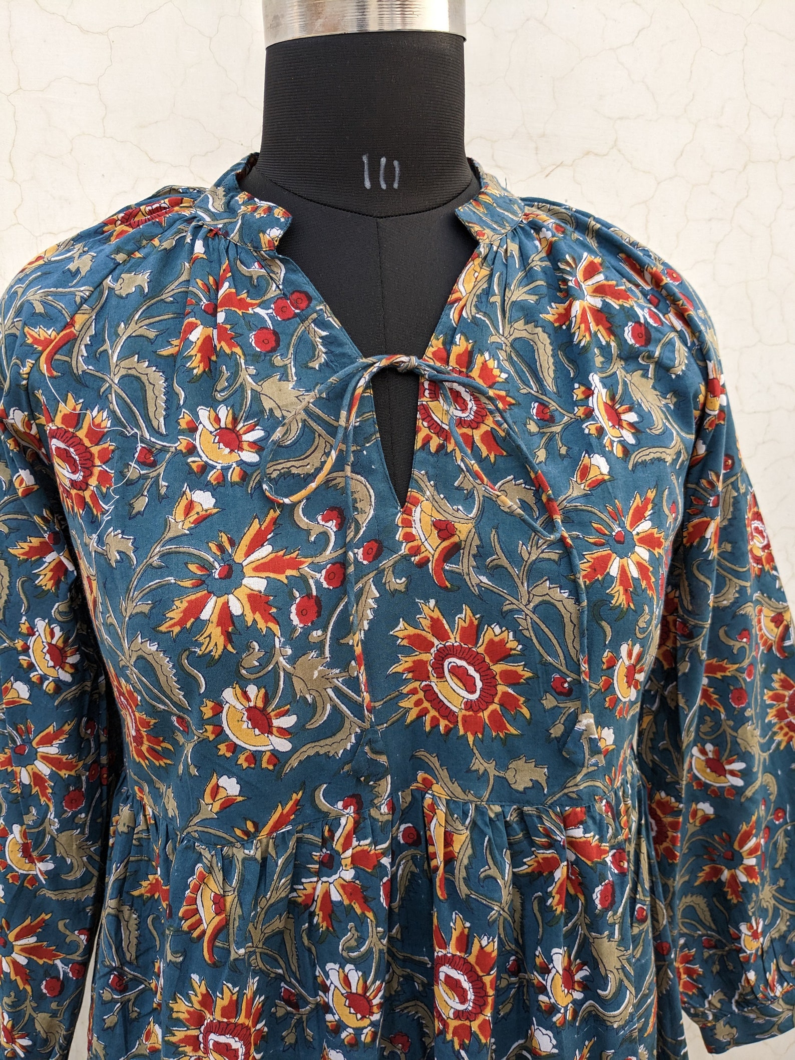 Hand Block Printed Dress Block Print Dress Indian Tunics - Etsy