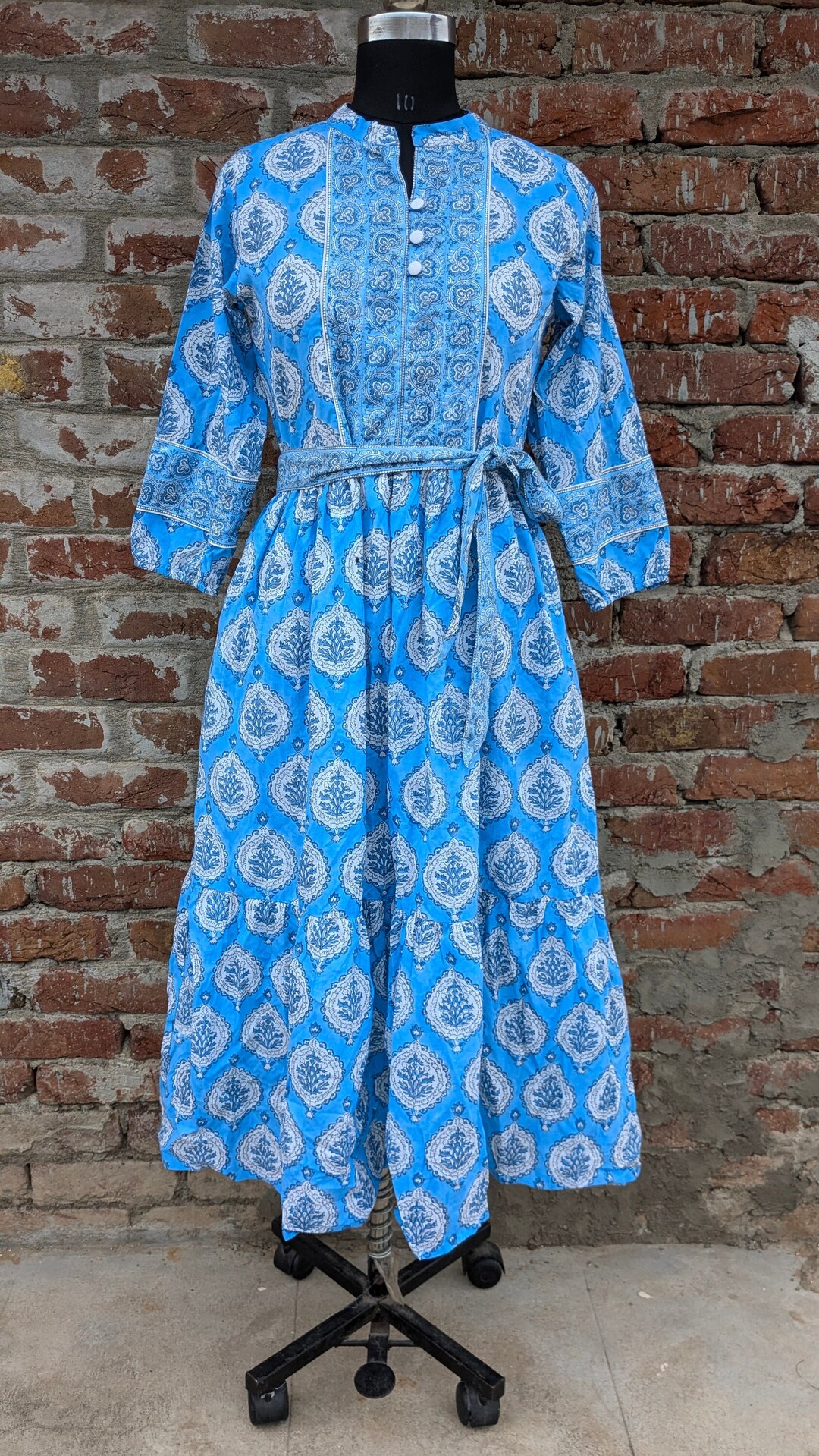 Block Print Dress | Hand Block Print Women's Dress | Cotton Summer ...